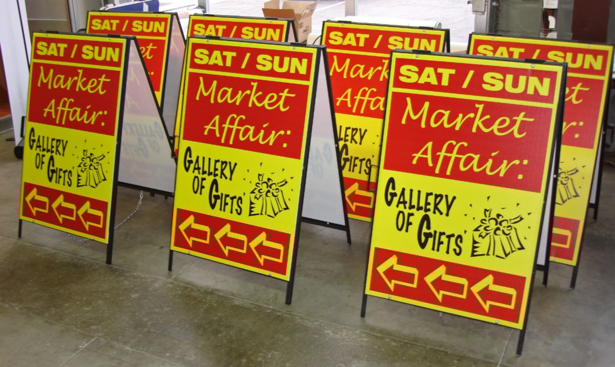 Custom A-Frame Signs | Sandwich Board Signs | Signs Now Winnipeg