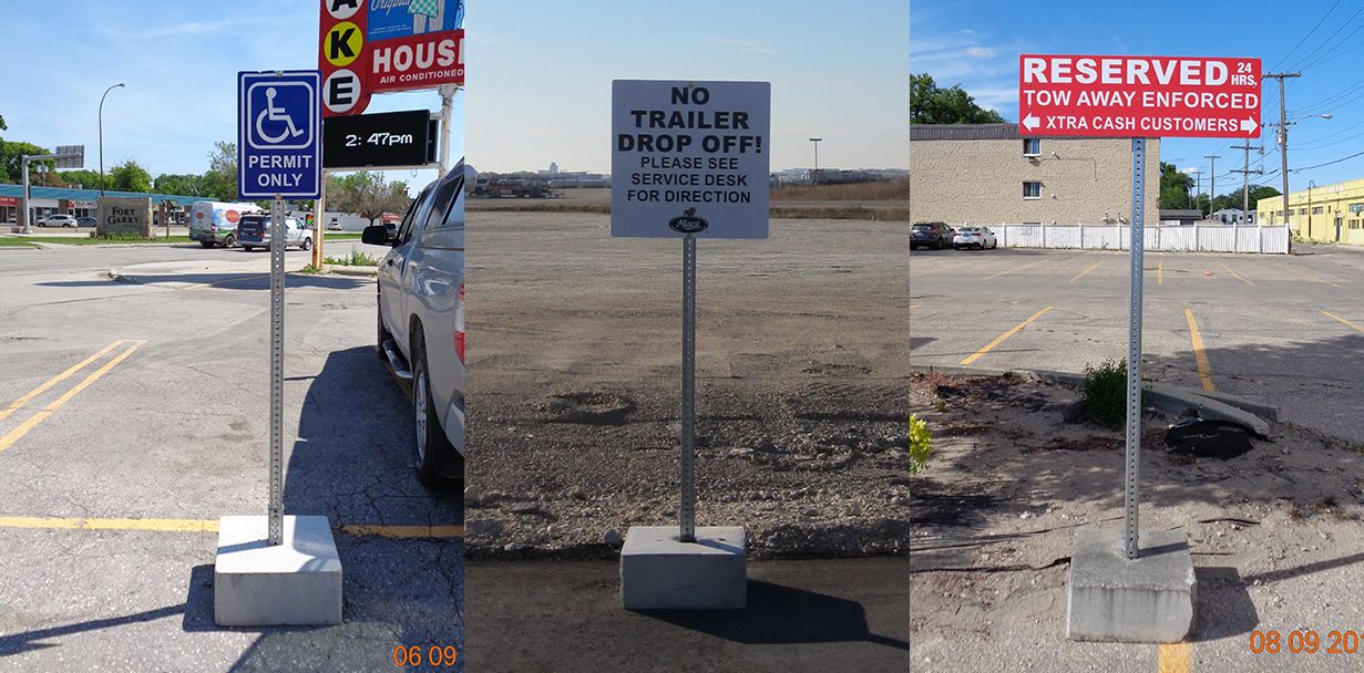 Custom Parking Lot and Traffic Control Signs | Signs Now Winnipeg