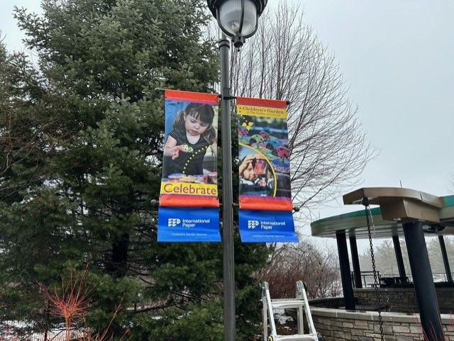 Outdoor Light Pole Signs