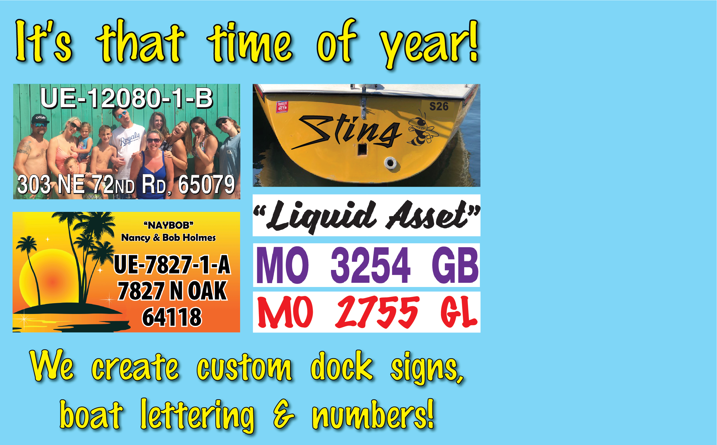 Missouri Boat Dock Sign, MO Boat Dock Sign